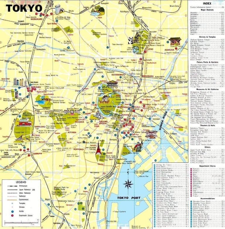 Tokyo city map | Tokyo Map 360